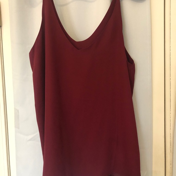 Tops | Maroon Tank Top | Poshmark